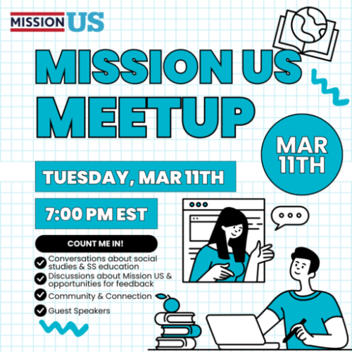 Join our March Meetup: Women’s history in the SS curriculum - MissionUS